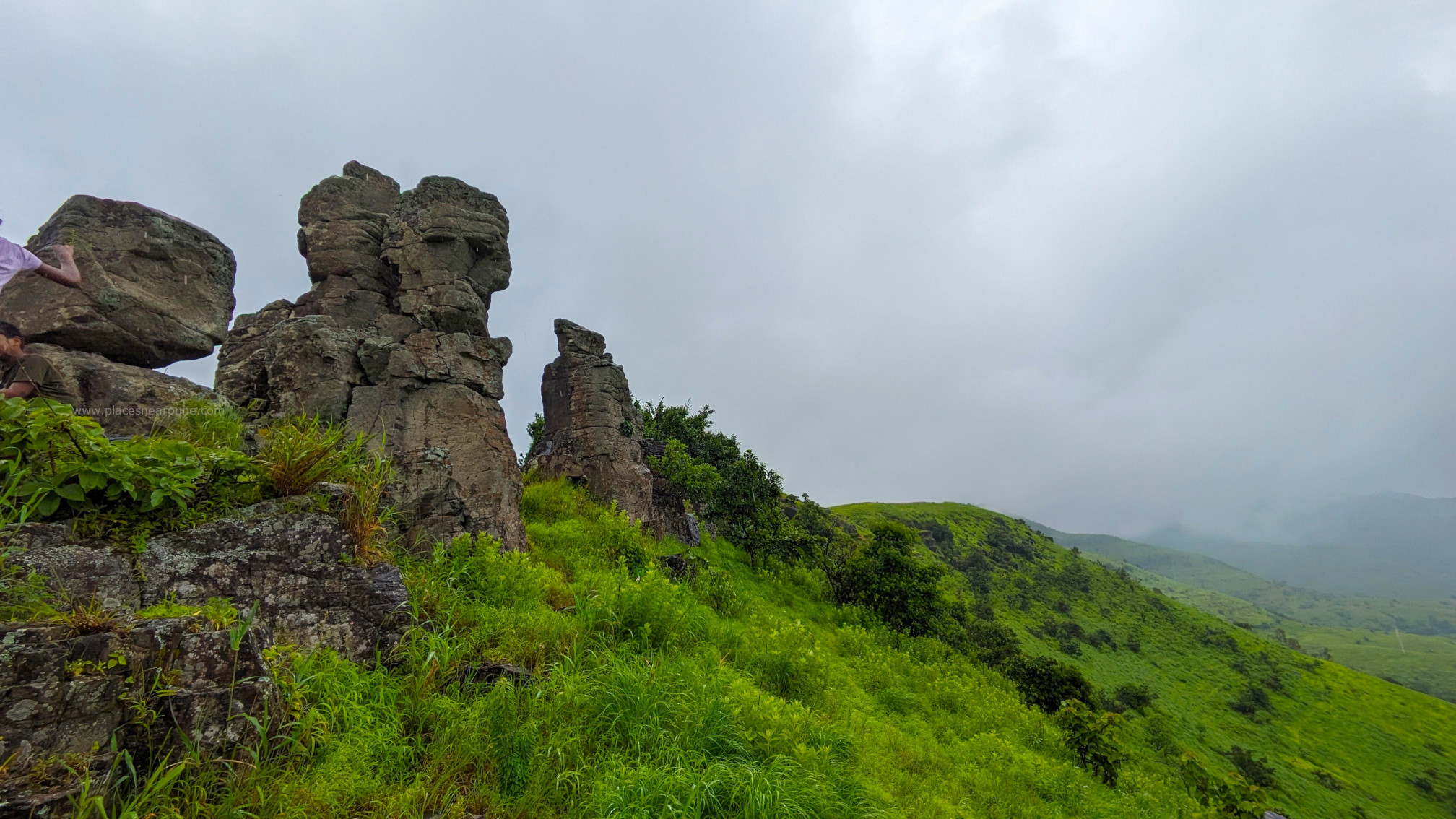 An adventurous, very scenic trek to an unique rock formation in Panvadi ...
